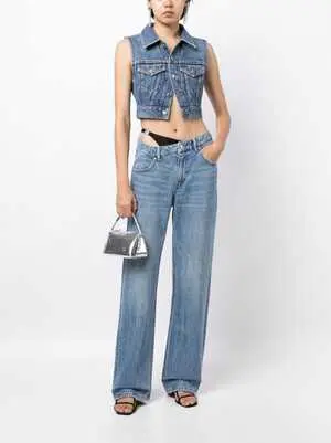 Alexander Wang Bikini-layered Straight Jeans