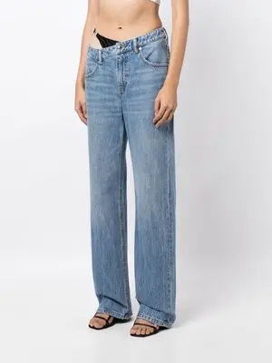 Alexander Wang Bikini-layered Straight Jeans