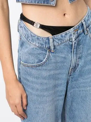 Alexander Wang Bikini-layered Straight Jeans