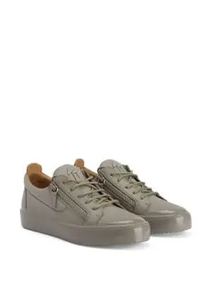 GIUSEPPE ZANOTTI Frankie Match Double-zip Low-top Sneakers - Grey
