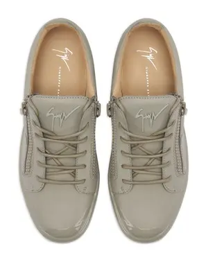 GIUSEPPE ZANOTTI Frankie Match Double-zip Low-top Sneakers - Grey