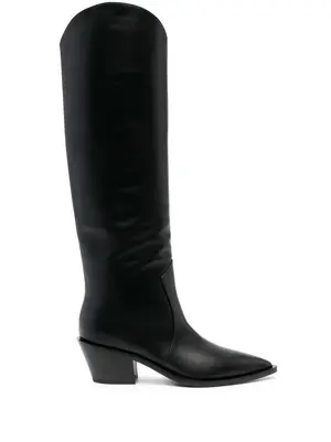 GIANVITO ROSSI Denver 70mm Leather Knee Boots