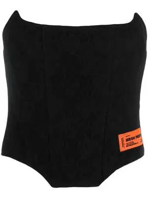 Heron Preston Logo-patch Corset Top