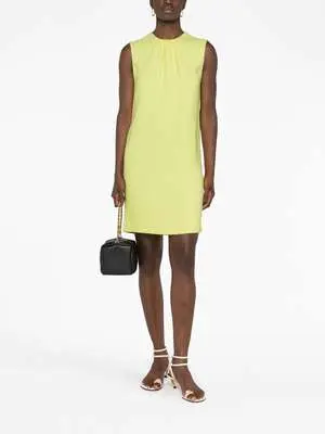 LANVIN Round-neck Mini Dress - Yellow