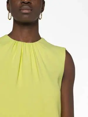 LANVIN Round-neck Mini Dress - Yellow