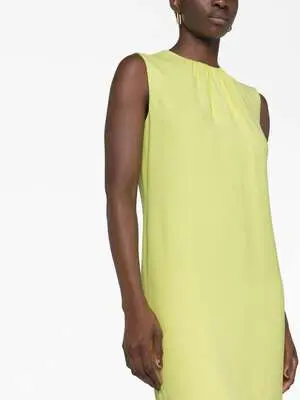 LANVIN Round-neck Mini Dress - Yellow