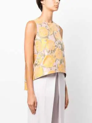 La DoubleJ La Scapa Jacquard Top - Yellow