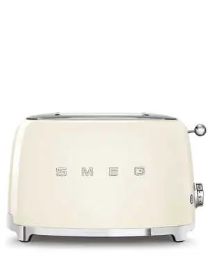 SMEG Logo-plaque Stainless-steel Toaster - White