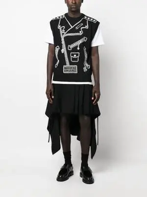 Moschino Pleated Asymetric Skirt