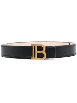 Balmain Monogram-Pattern Belt In Black - 50% Off | Editorialist display picture 2