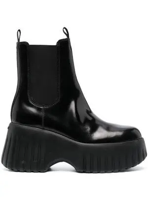 Hogan H-stripes Wedge Chelsea Boots