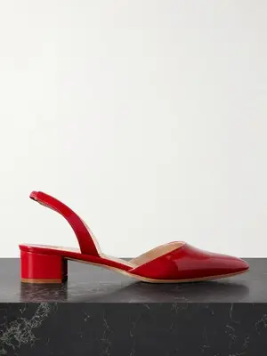 Manolo Blahnik Aspro 30 Patent-leather Pumps - Red