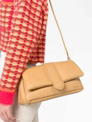 Jacquemus Le Bambimou Leather Shoulder Bag - Neutrals