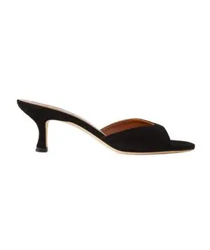 Staud Brigitte Suede Mules - Black