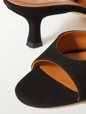 Staud Brigitte Suede Mules - Black