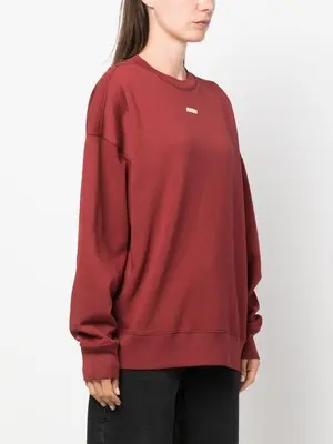 AUTRY Logo-embroidered Cotton Sweatshirt - Red