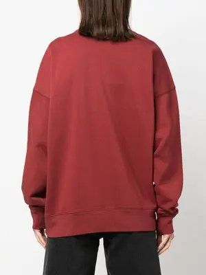 AUTRY Logo-embroidered Cotton Sweatshirt - Red