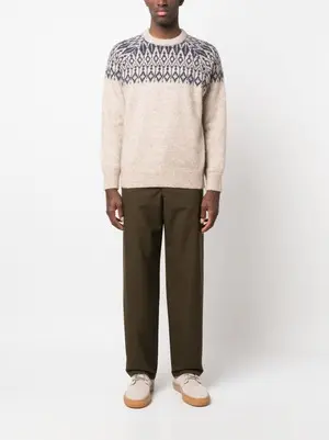 Brunello Cucinelli Patterned Knit Crew-neck Jumper