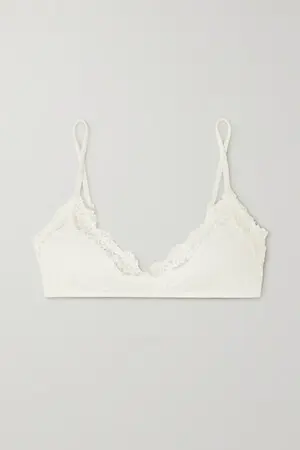 SKIMS Fits Everybody Lace Scoop Bralette Off-white