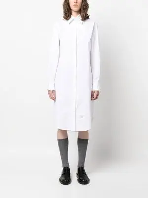 Thom Browne Long Sleeve Shirt Dress