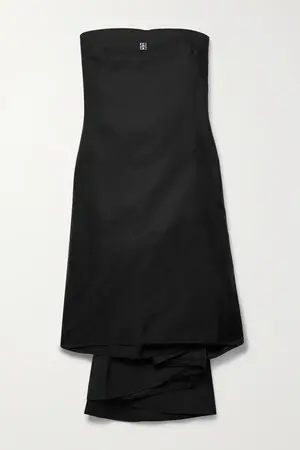 Givenchy Draped Embellished Twill Mini Dress