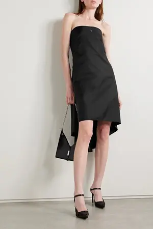 Givenchy Draped Embellished Twill Mini Dress