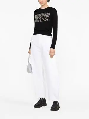 Moschino Rhinestone-embellished Jumper