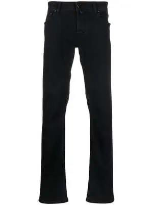 Jacob Cohen Raw Edge Hem Bottoms For Men