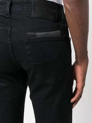 Jacob Cohen Mid-rise Slim-fit Jeans - Black