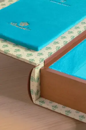 Carolina Bucci Pineider Bucci Safe Book Printed Leather And Wood Jewelery Box