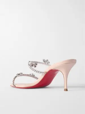 CHRISTIAN LOUBOUTIN Just Queen 70 Crystal-embellished Mules