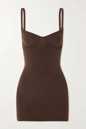 column slip dress with sleeves MeMoi main image 1