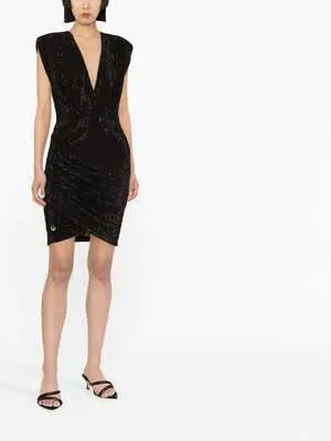 Philipp Plein Crystal-embellished Mini Dress - Black