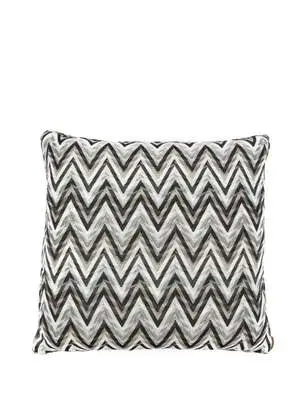 Missoni Zigzag-woven Cotton Cushion - White