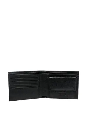 Versace Logo-plaque Leather Wallet