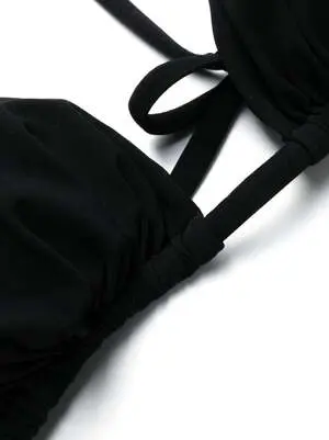 Dolce & Gabbana Halterneck Triangle Bikini Top - Black