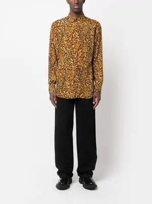 Moschino Leopard-print Long-sleeve Shirt