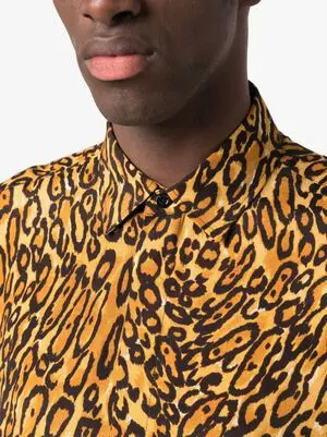 Moschino Leopard-print Long-sleeve Shirt