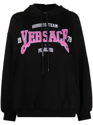 Versace Logo-print Cotton Hoodie