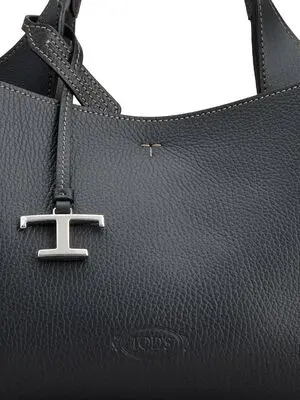 TOD'S Logo-plaque Leather Tote Bag