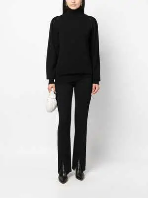 JIL SANDER Roll-neck Cashmere Jumper - Black