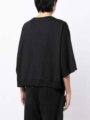Rick Owens Logo-embroidered T-shirt - Black