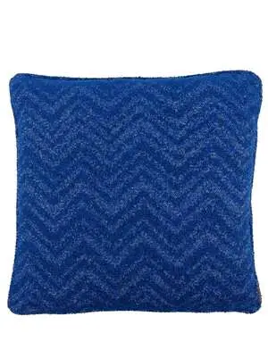 Missoni Columbia Zigzag-woven Cushion - Blue