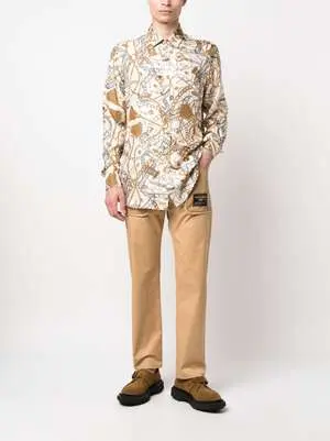 Moschino Straight-leg Cotton Trousers