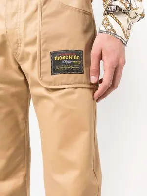 Moschino Straight-leg Cotton Trousers