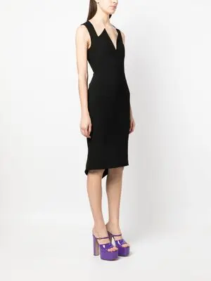 Moschino V-neck Midi Dress