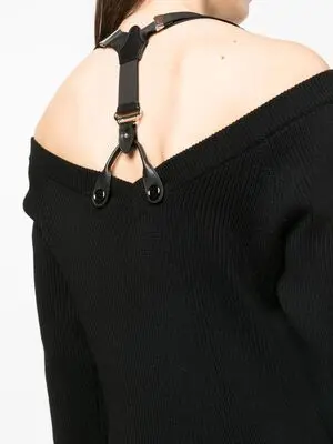 Moschino Braces-detail Knitted Dress