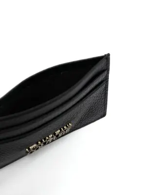 Versace Logo-plaque Leather Cardholder