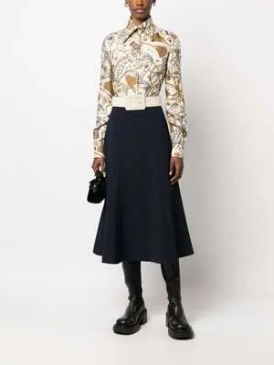 Moschino High-waisted A-line Skirt