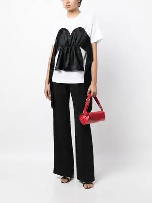 JNBY Bustier-embellished Cotton T-shirt